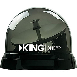 KING KOP4800 One Pro Premium Satellite TV Antenna - Works with Dish, DIRECTV, or Bell (Canada)