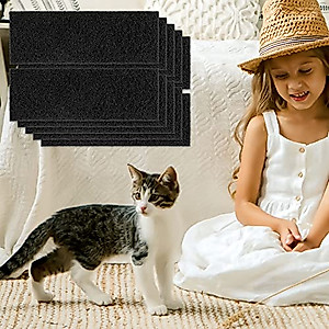 Pack 10 Carbon Filters Compatible with Litter,Activated Replacement Carbon Filters for All Models, Cat Litter Box Filters Eliminate Odors and Damp from Pets and Keep Home Fresh (Black 10)