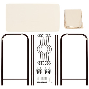 Laundry Hamper 3-Bag Sorter Cart with Ironing Board