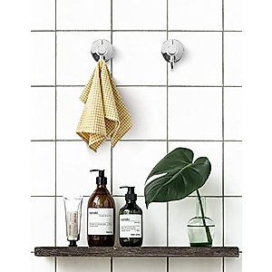 BnmxTek Towel Hooks for Bathroom, Bath Towel Hooks 2 Packs, Wall Towel Hanger Coat Robe Hooks Heavy Duty for Bathrooms/Bedrooms/Kitchen/Garage/Hotel,Silver, SUS304, Wall Mounted