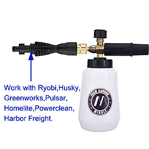 M MINGLE Pressure Washer Extension Wand, Foam Cannon Compatible with Portland Husky and Ryobi Pressure Washer