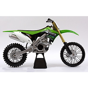 New Ray Die-Cast Kawasaki KX450F Motorcycle Replica, 1:12 SCALE, Green