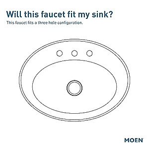 Moen Wetherly Spot Resist Brushed Nickel Two-Handle High Arc Bathroom Faucet, WS84850SRN