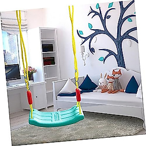 NOLITOY 1 Set String Children's Swing Baby Swing Indoor Swing Chair for Kids Infant Outdoor Toys Garden Baby Swing Baby Swing Outdoor Kids Swing Bench Hanging Seat Toy Swing Green