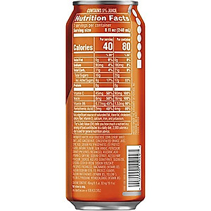 Mountain Dew Kickstart, Orange Citrus, 92mg Caffeine, Vitamins B & C, 80 Calories, 5% Juice, 16 fl oz (12 Count)