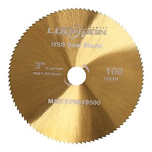 3 Inch Circular Saw Blade with 3/8 Inch Arbor, 100-Tooth HSS Saw Blade for Wood Plastic Metal Cutting (1 Pcs - Upgraded)