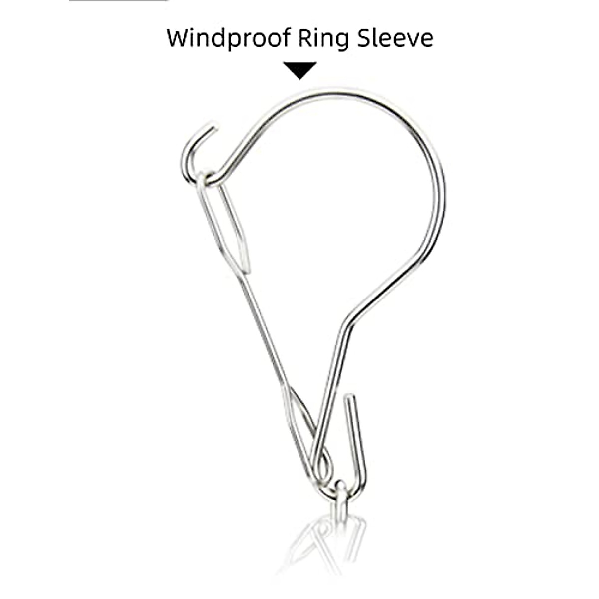 WAIKAS Space Saving Hangers with 20 Clips for Socks Underwear Baby Clothes, 304 Stainless Steel, Wind Proof