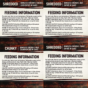 Wellness Canned Grain Free Wet Cat Food - Variety Bundle 4 Flavors Pack with Hotspot Pets Food Bowl (12 Cans) (Chicken & Beef, Chicken & Liver, Chicken & Salmon, Chicken & Turkey)(2.82oz)