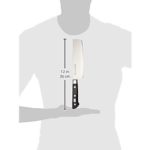 藤寅工業(Toyotomi) Fujiro DP Cobalt Alloy Steel Split with Base Deba Knife, 刃渡り:165mm, Black