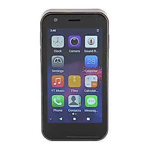 Airshi Small Mobile Phones Dual Card Dual Standby 5MP Front 13MP Rear Camera 4G Mini Phone 2000mAh for Home (Black)
