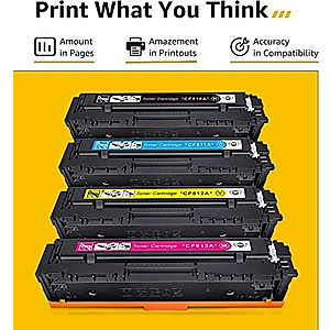 CMYBabee Compatible Toner Cartridge Replacement for HP 204A CF510A CF511A CF512A CF513A M180nw M180n M154a M154nw Color Pro Printer (Black, Cyan, Yellow, Magenta, 4-Pack)