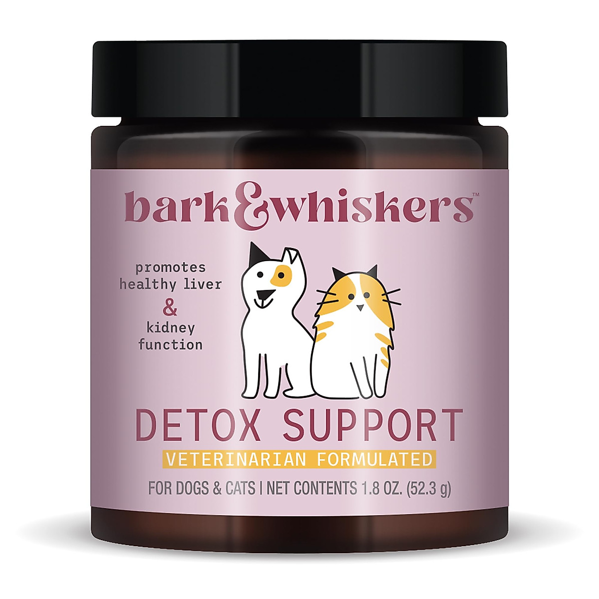 Bark & Whiskers Detox Support for Dogs & Cats, 1.8 Oz. (52.3 g), Promotes Healthy Liver & Kidney Function, Veterinarian Formulated, Non-GMO, Dr. Mercola