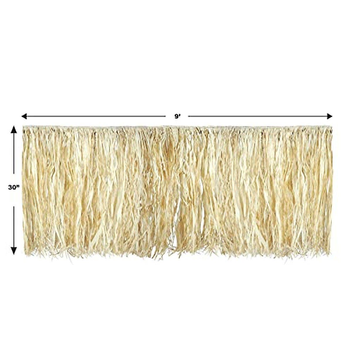 Raffia Table Skirting (natural) Party Accessory (1 count) (1/Pkg)