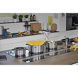 KUHN RIKON Smart & Compact Casserole Pot, 5 Litre/24 cm, Stainless Steel, 5 liters, Silver