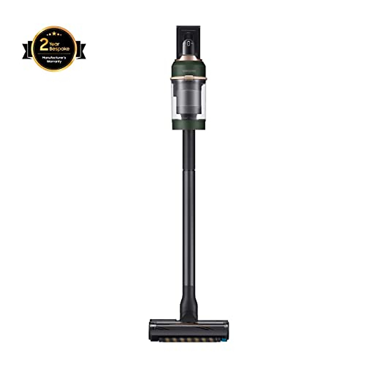 SAMSUNG BESPOKE Jet Cordless Stick Vacuum Cleaner with All In One Clean Station, Powerful Floor Cleaning for Carpet, Hardwood, Tile, Lightweight, HEPA Filtration, Woody Green