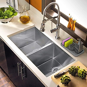 Silicone sponge holder - Silicone spoon rest - Silicone dish drying mat - By GOOD TO GOOD - Gray