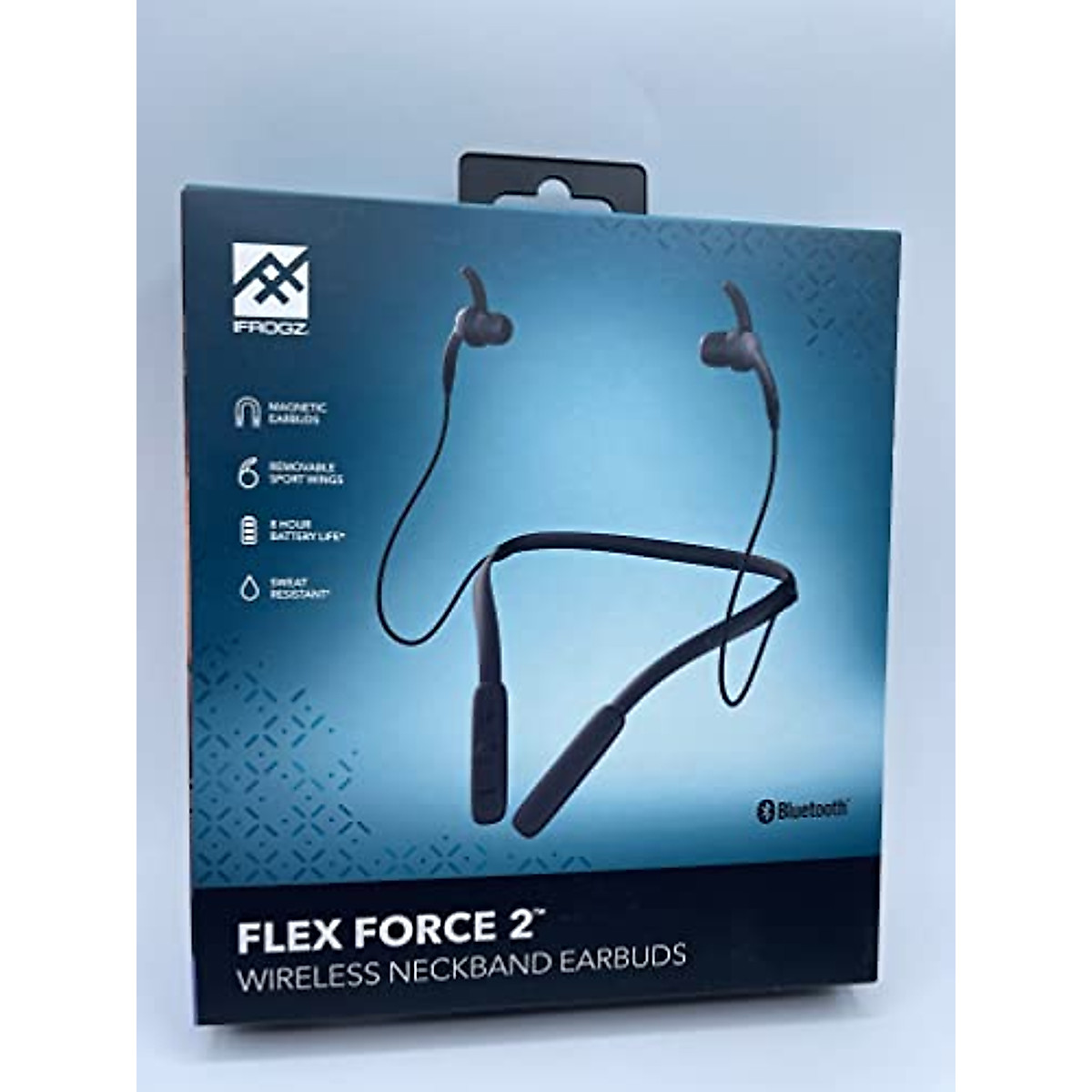 iFrogz - Flex Force 2 in Ear Bluetooth Headphones - Black and Gray