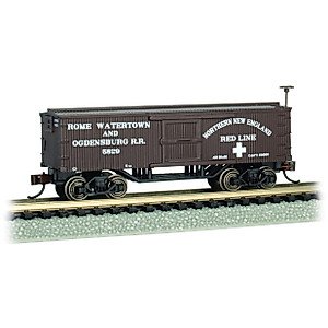 Bachmann Trains - Old-TIME Box CAR - Rome, Watertown and Ogdensburg - N Scale