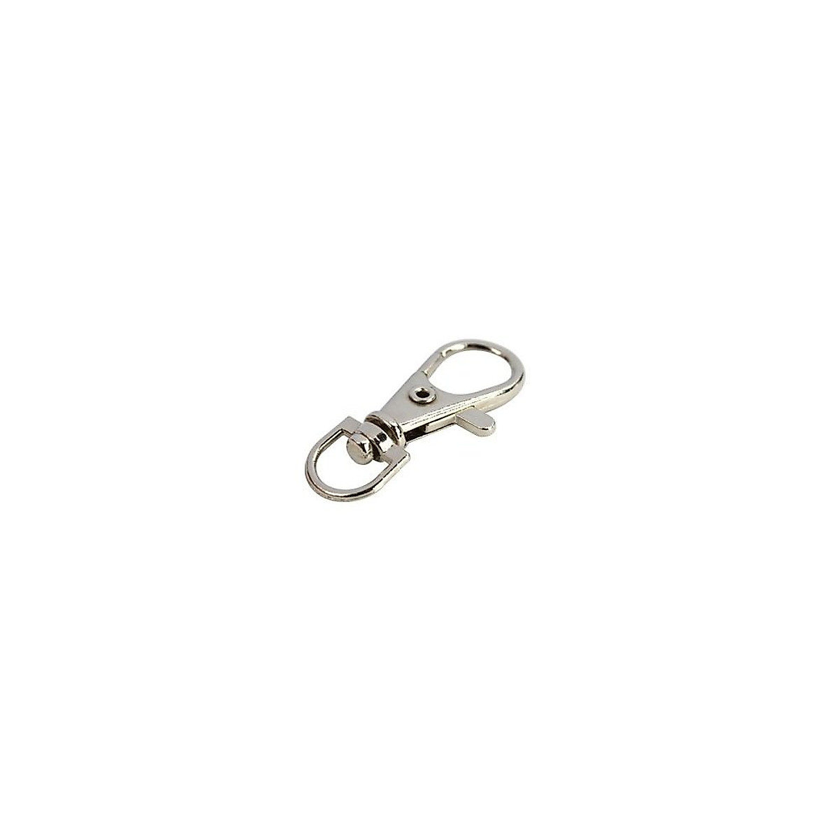 Honbay® Silver Chrome Color Swivel Eye Lobster Snap Clasp Hook for Key Ring 38x16mm