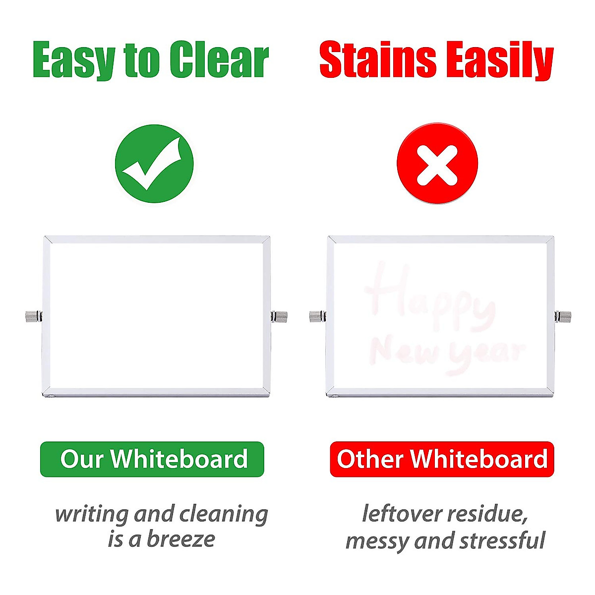 AFAN Small Whiteboard Dry Erase Boards Double-Sided Magnetic Mini Whiteboard Office Magnetic Whiteboard7.87"x 5.9"Portable Learning Board Message Board Suitable for School Home Office memo
