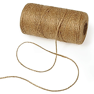 Shintop 328 Feet Natural Jute Twine Best Industrial Packing Materials Heavy Duty Natural Jute Twine for Arts and Crafts and Gardening Applications (328 Feet Twine)