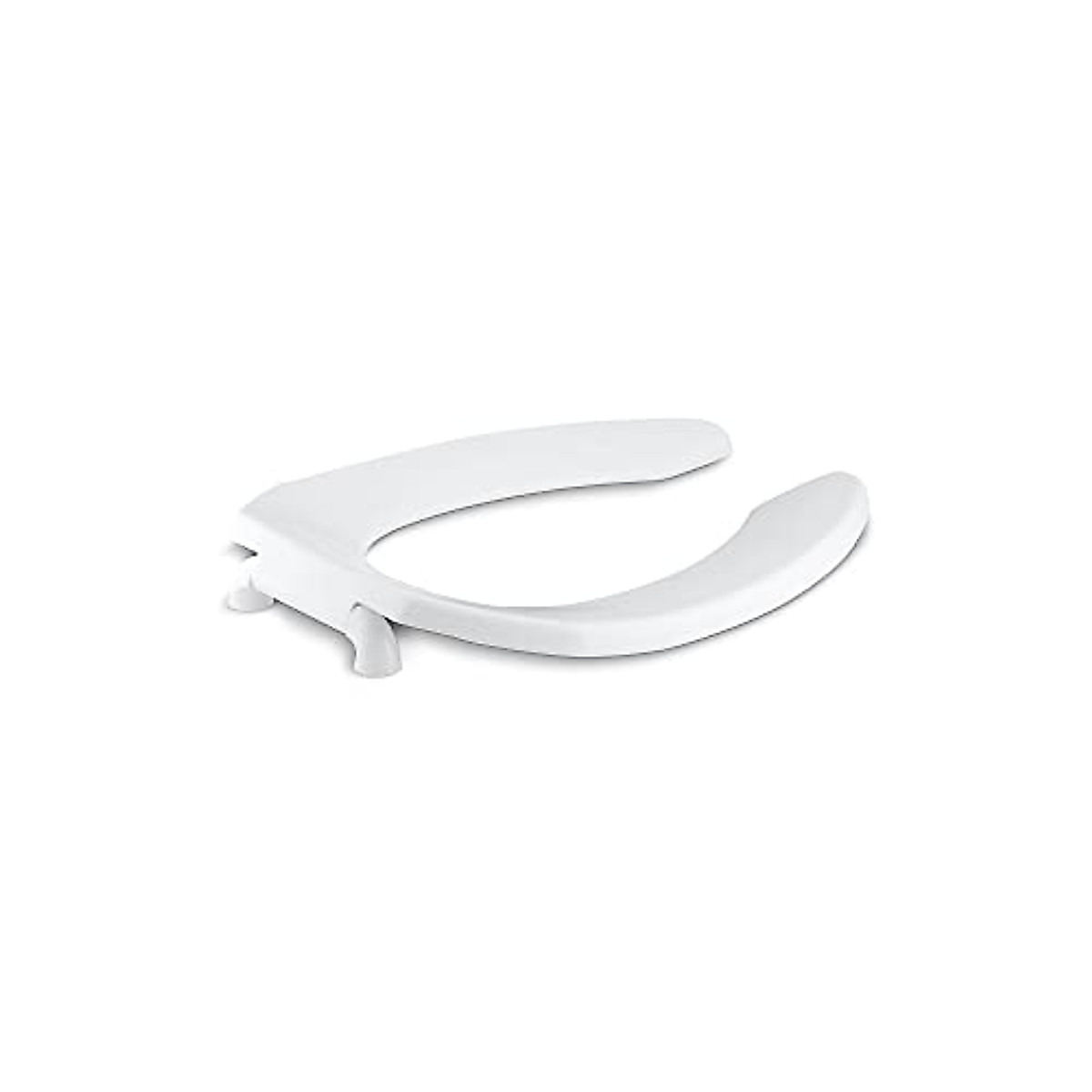 KOHLER K-4670-C-0 Lustra Elongated Toilet Seat with Check Hinge, White