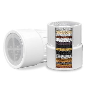AWO 2 PACK Replacement Shower Head Filter Cartridge Compatible with JOLIE Filtered Showerhead,Multi Stage Replacement Filters for Hard Water Remove Chlorine,Fluoride and Harmful Substance