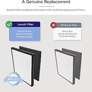 LEVOIT LV-PUR131 Air Purifier Replacement Filter, True HEPA & Activated Carbon Filters Set, LV-PUR131-RF, 1 Pack