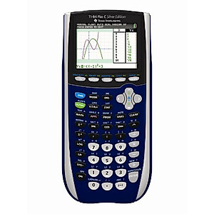 Texas Instruments TI-84 Plus C Silver Edition Graphing Calculator, Dark Blue