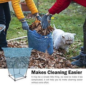 Metal Trash Bag Holder - Garbage Bag Holder Frame Holds 30-45 Gallon Bags-Multi-Use Outdoor Leaf Bag Stand for Yard Camping Garden Lawn Party Supplies (1PC)