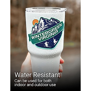 Lac Du Flambeau Wisconsin Souvenir 2-Inch Vinyl Decal Sticker Script Design 2 Inch|Sticker