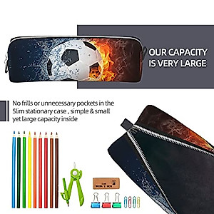 Jiamian Soccer Ball Pencil Case Pencil Holder Bag Pen Box Pouch Stationery Cosmetic Bag
