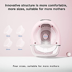 Sayorg S18 Breast Pump, Dual Portable Hands-Free Breast Pump with The Longest Battery Life and LED Display, Wearable Breast Pump, Electric Breast Pump (4 Modes and 9 Levels) -24mm-2 Pack (2)