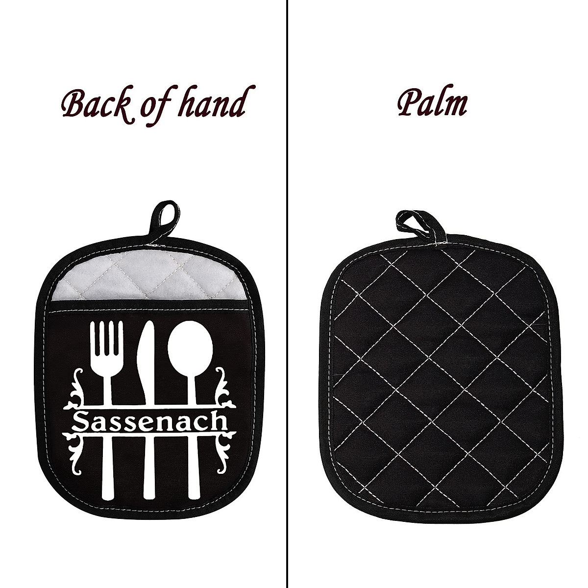 LEVLO Dragonfly Fans Gifts Sassenach Pot Holders Dragonfly Lover Gifts Friend Sister Mother (Sassenach)