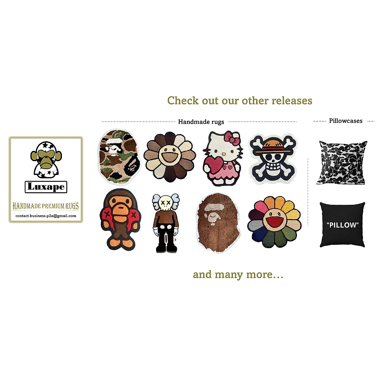 LUXAPE Self Love Club Rug - Tufted Hypebeast Rug - Handmade & Premium - 25in (65cm) - Bedroom Bathroom Kids Nursery Home Office - Girls Don't Cry Rug - Hypebeast Room Decor - Luxape Rug