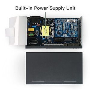 1500ft Long Range PoE+ Switch, PoE Extension with Continuous Run of cat5e/cat6, Fast Ethernet 10/100Mbps, 30W IEEE802.3at/af