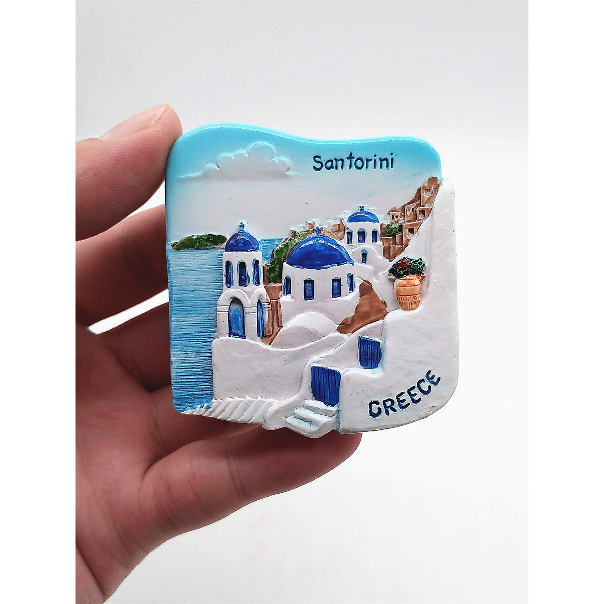 Santorini Greece 3D Fridge Magnet Tourist Souvenir Gift Home & Kitchen Decoration Magnetic Sticker Santorini Greece Refrigerator Magnet Collection