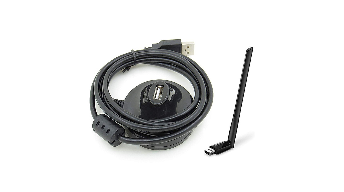 USB WiFi Adapter Extension Cable with Pedestal - 5ft USB Dock Holder