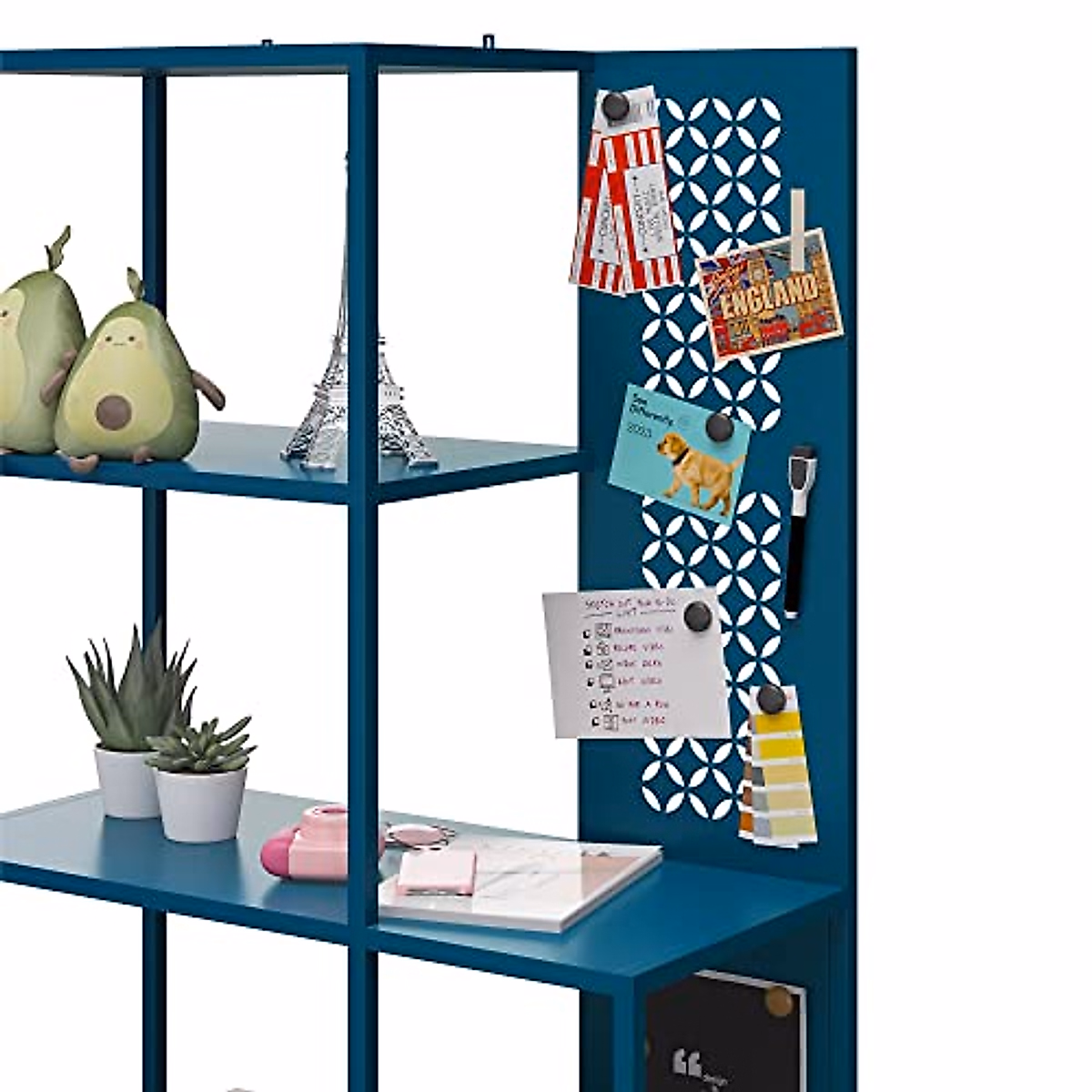 Mr. Kate Annie Metal Bookcase, Deep Blue Ocean