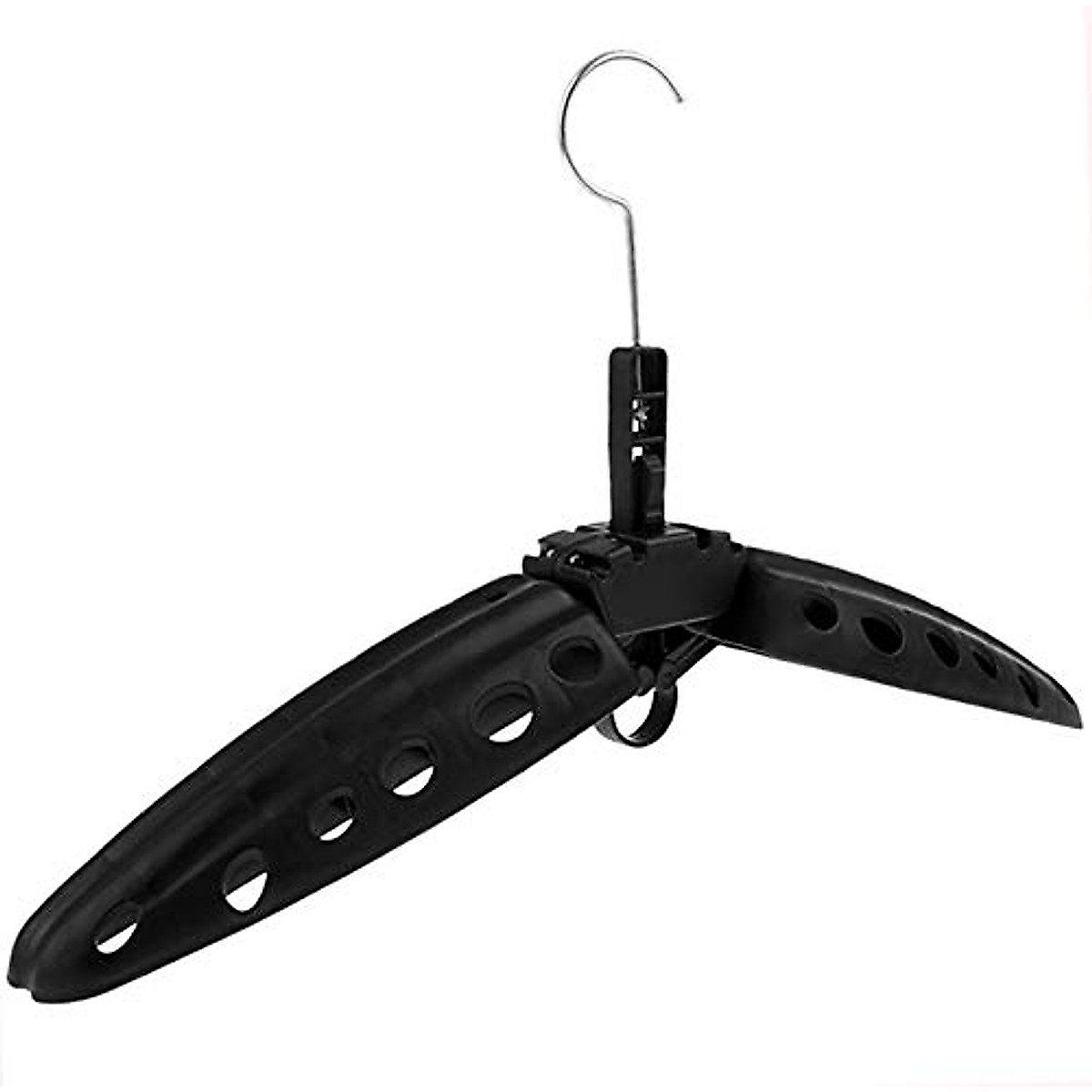 Niiwi Foldable Wetsuit Hanger,Fast Dry Vented Multi-Purpose Hangers for Surfing Scuba Diving Wet Suits (Black)