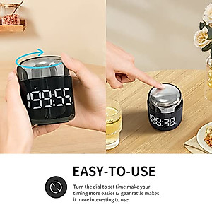 MeesMeek Digital Kitchen Timer,Countdown Countup Timer with Large LED Display Volume Adjustment,Timer for Cooking, Classroom Time for Kids and Teachers. (Light Grey)