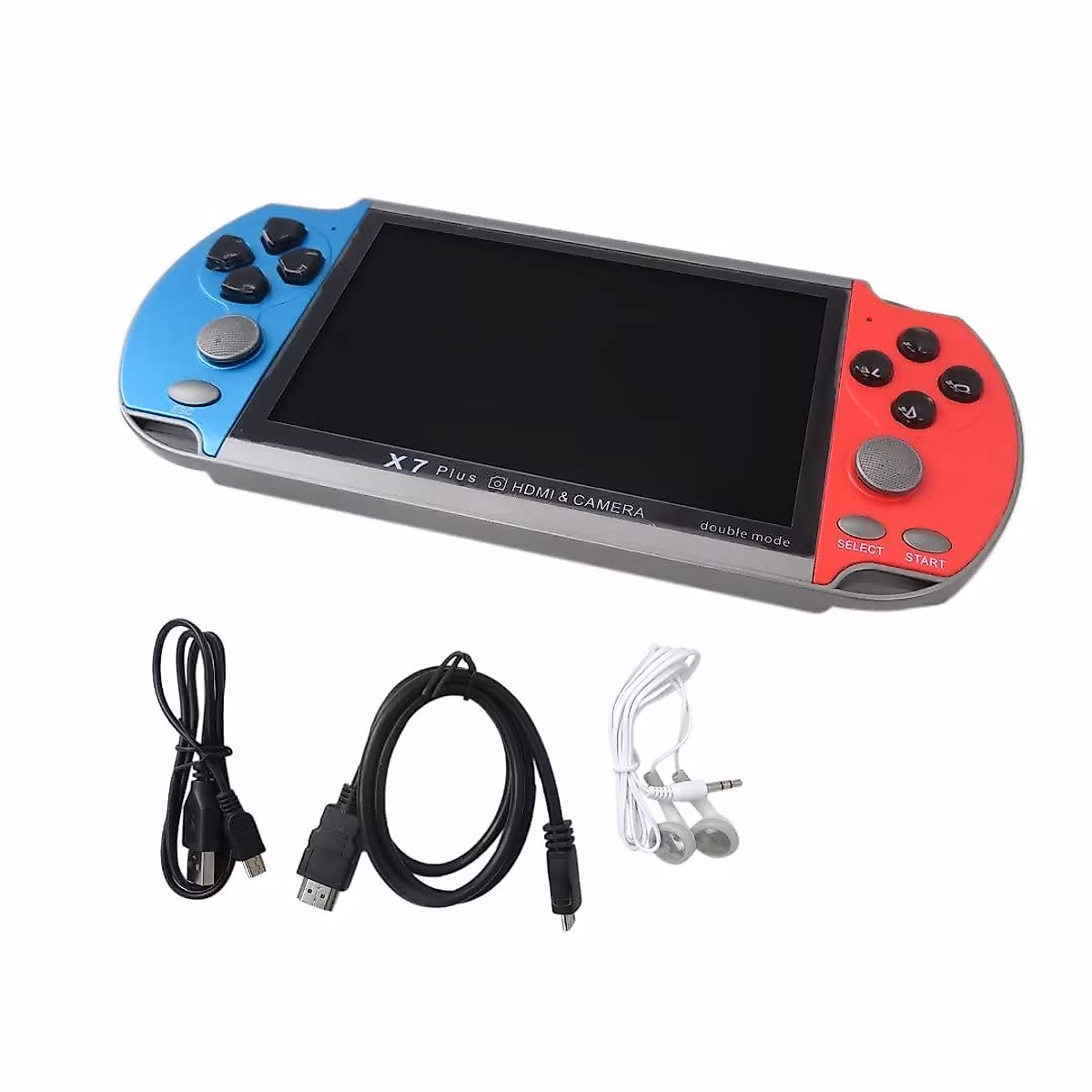 Built-in 1000 games Retro Portable Mini Handheld Video Game Console 8-Bit 5.1 Inch 128Bit Color LCD Kids Color Game Player, US ship