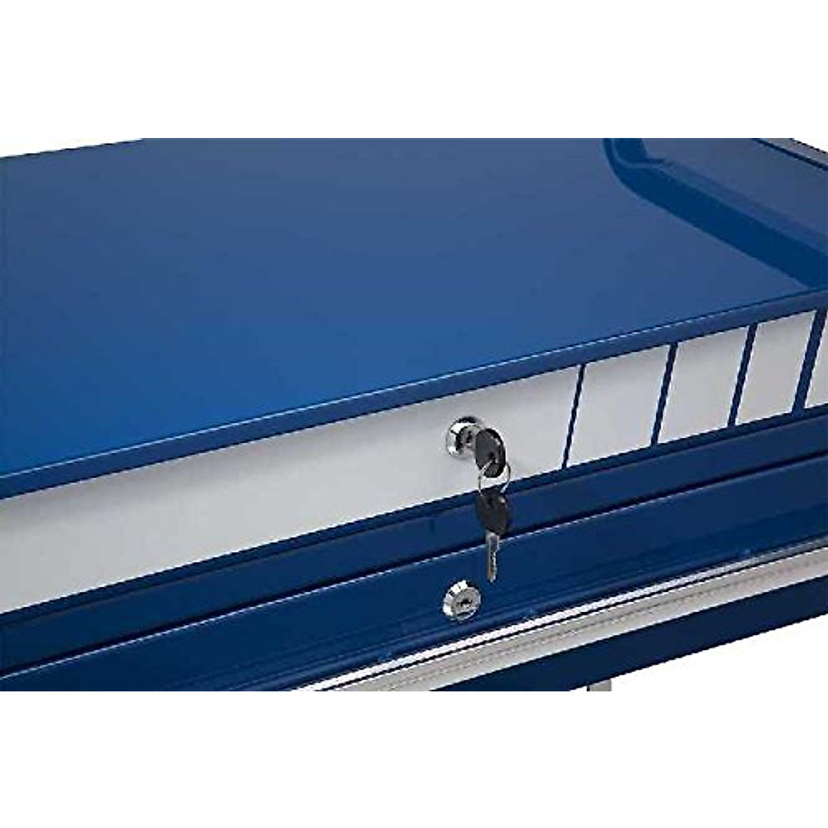 Sunex 8013ABL Sunex 8013ABL Service Cart with Locking Top and Drawer, Blue