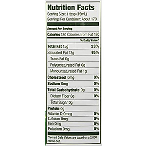 Kirkland Signature Cold Pressed Unrefined Organic Virgin Coconut Oil, 84 Ounce (Pack of 2)