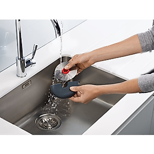 Joseph Joseph Disc Easy-Clean Pizza Wheel, Grey/Red