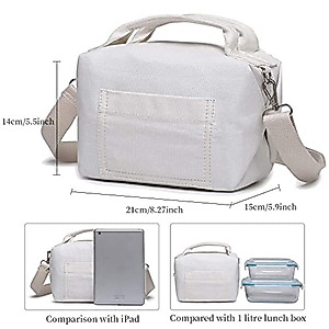 NOL Natural Organic Lifestyle Lunch Bag Women Insulated Bento Bags Cooler Leakproof Reusable Lunch Box