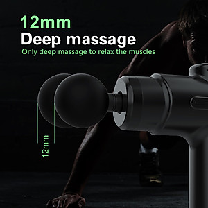 Kelices Massage Gun Deep Tissue Percussion Massager for Athletes,Handheld Body Back Muscle Massager with 8 Massage Heads