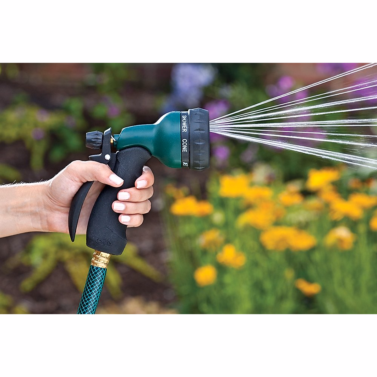 Orbit 7-Pattern Zinc Turret Pistol Hose Spray Nozzle 58230N