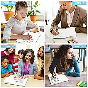 12 Pack Notebooks Journals Bulk with 12 Black Pens, Feela A5 Hardcover Notebook Classic Ruled Journal Set with Pen Holder for School Business Work Travel Writing, 120 GSM, 5.1”x8.3”, Light Blue