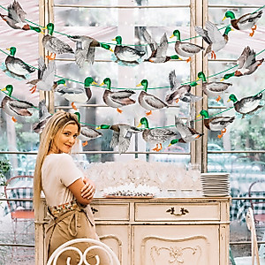 Mallard Duck Banners Duck Hunting Party Banners Duck Theme Birthday Party Decoration Mallard Duck Decor Hunting Birthday Party Decorations for Duck Hunter Baby Shower Supplies